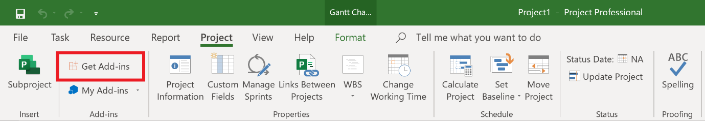 How to use Tidy's Microsoft Project Integration